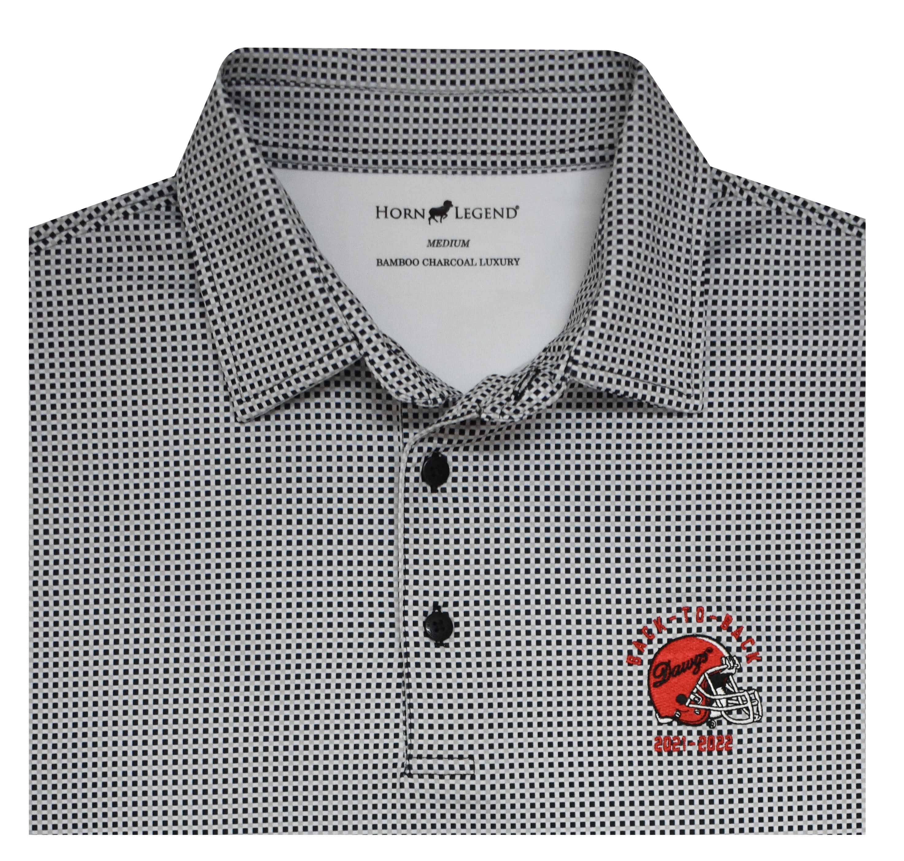 DAWGS BACK-TO-BACK CHECK POLO – Christopher Mobley